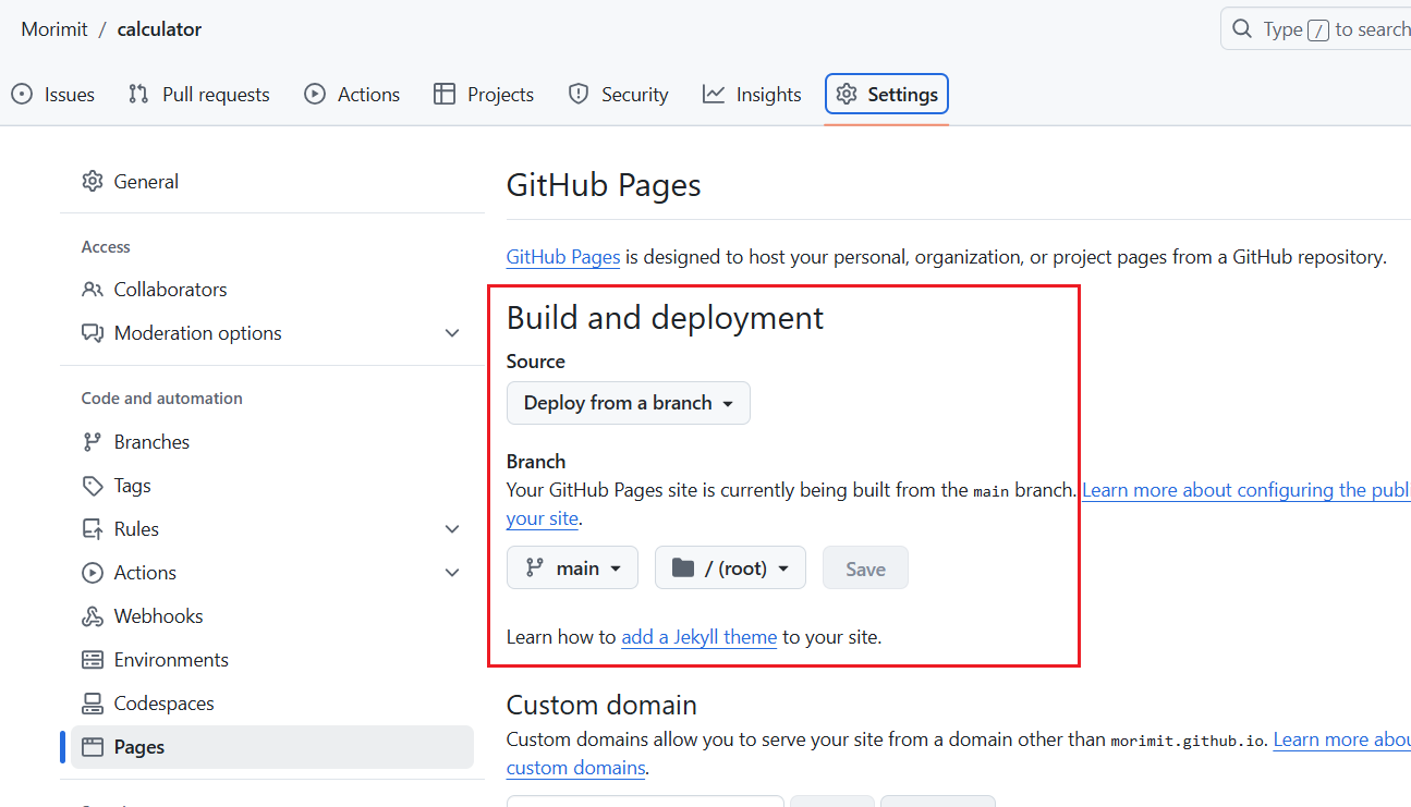 使用一个GitHub pages部署多个项目